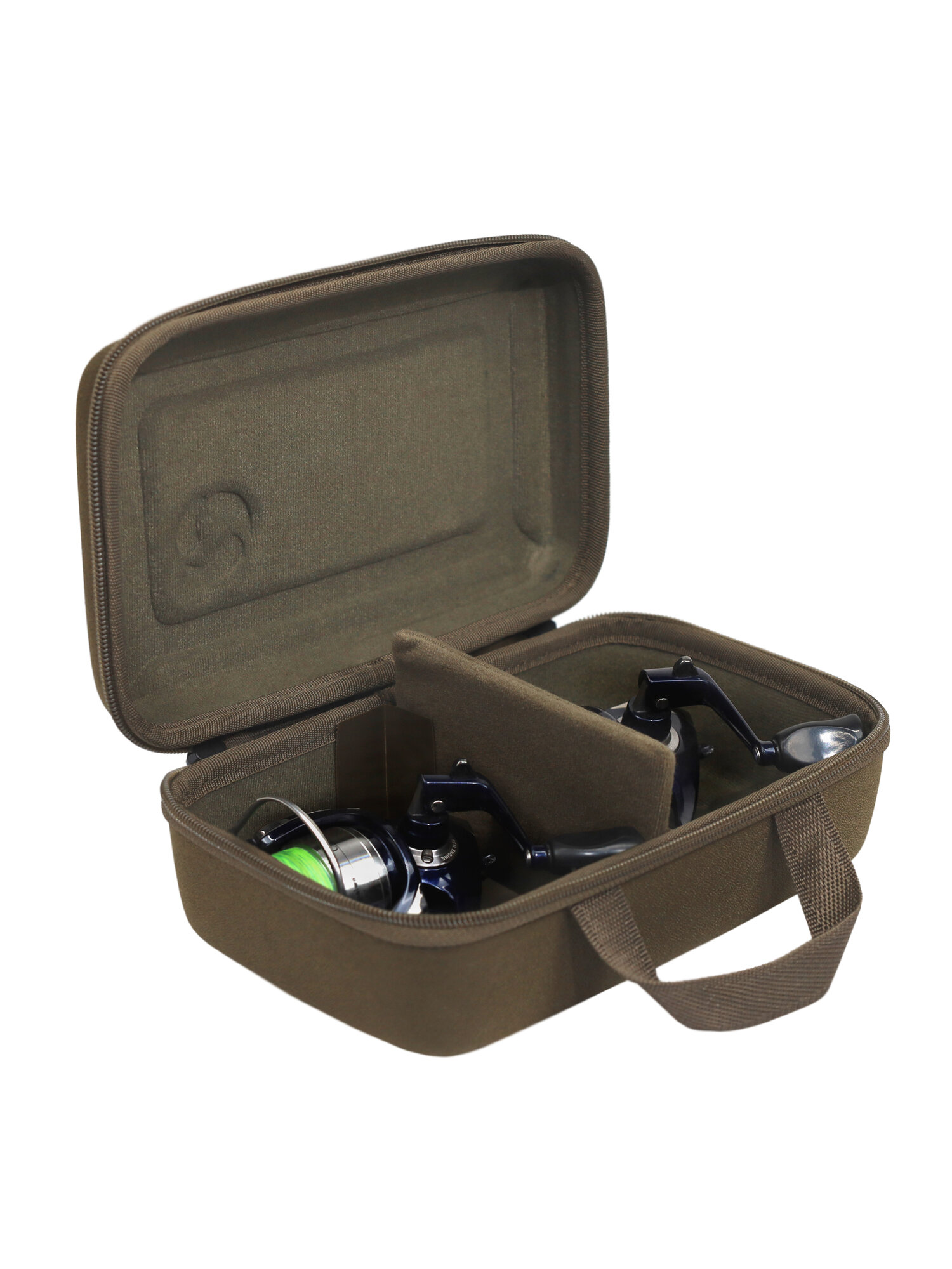 Чехол для катушек до 2500 Aquatic Ч-52-3 жесткий (до 2 шт, цвет: хаки)