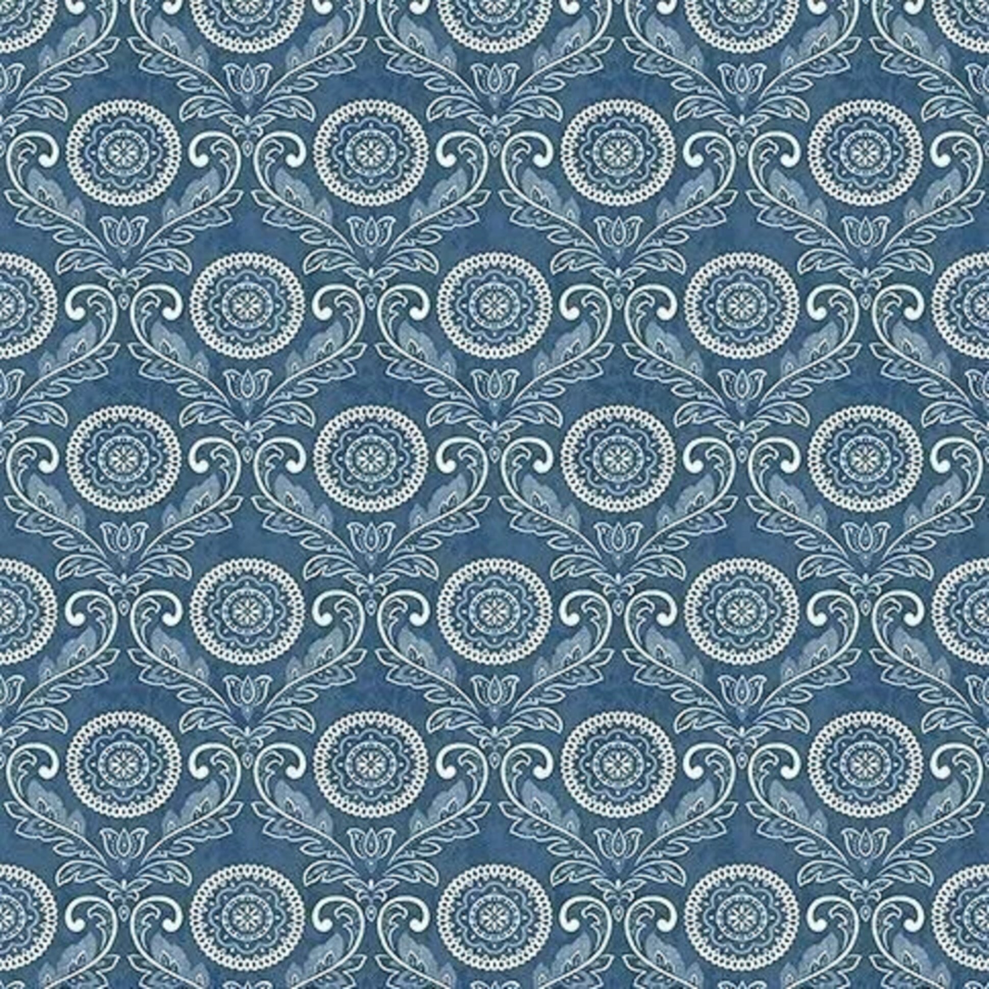 Обои Aura Charming Prints FD22703 A; 0,52x10,05 м. , флизелин , синий