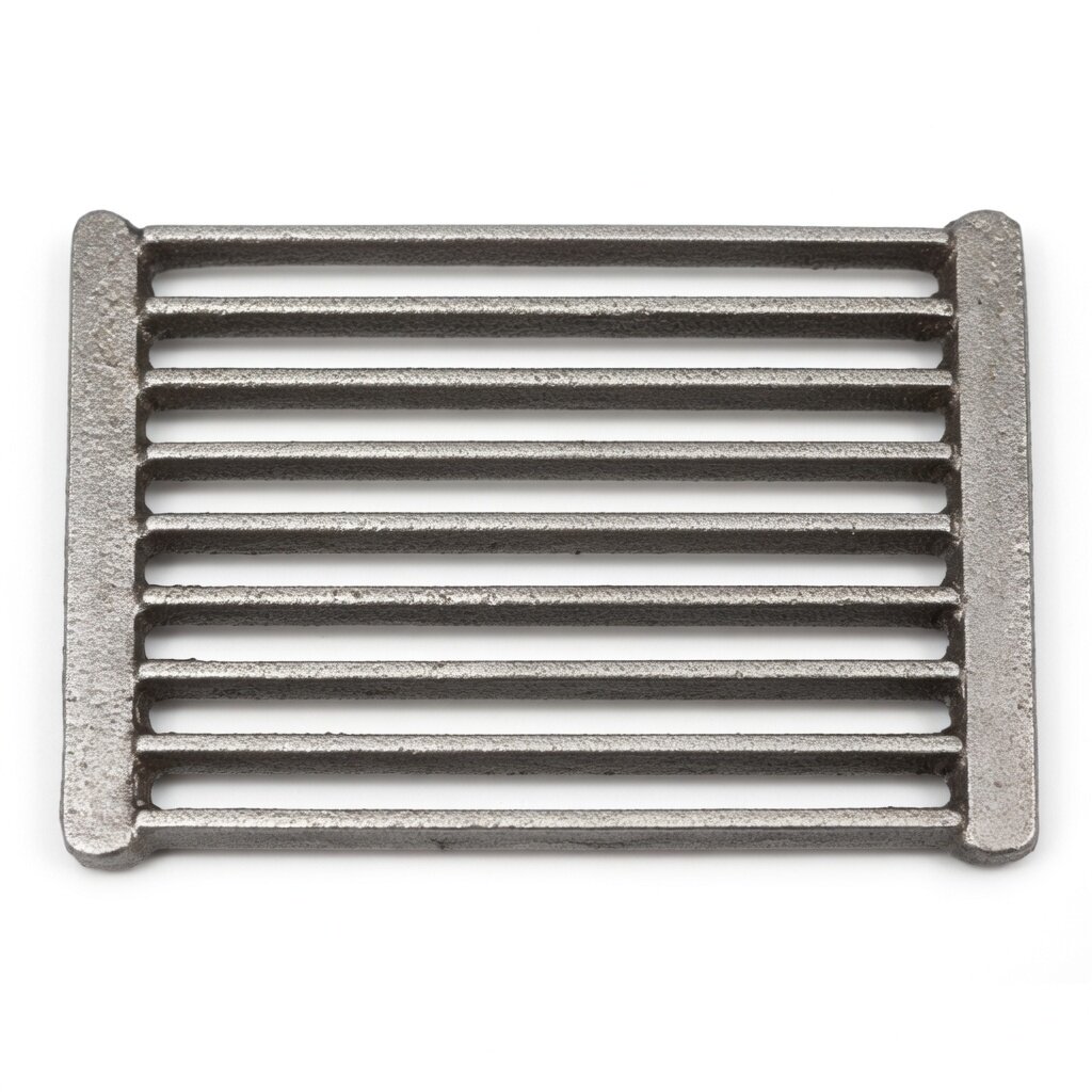 Колосник Бежецкого литья "РД-3", серый металлик, чугун, 25x18 см