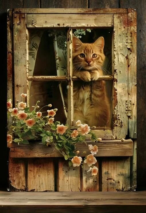 Коты, постер на стену, табличка металлическая