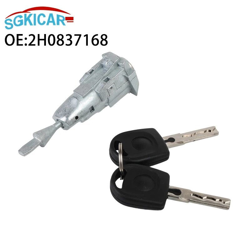 ODIDIO 2H0837168 Цилиндр замка двери автомобиля с 2 ключами для Volkswagen Amarok Phaeton