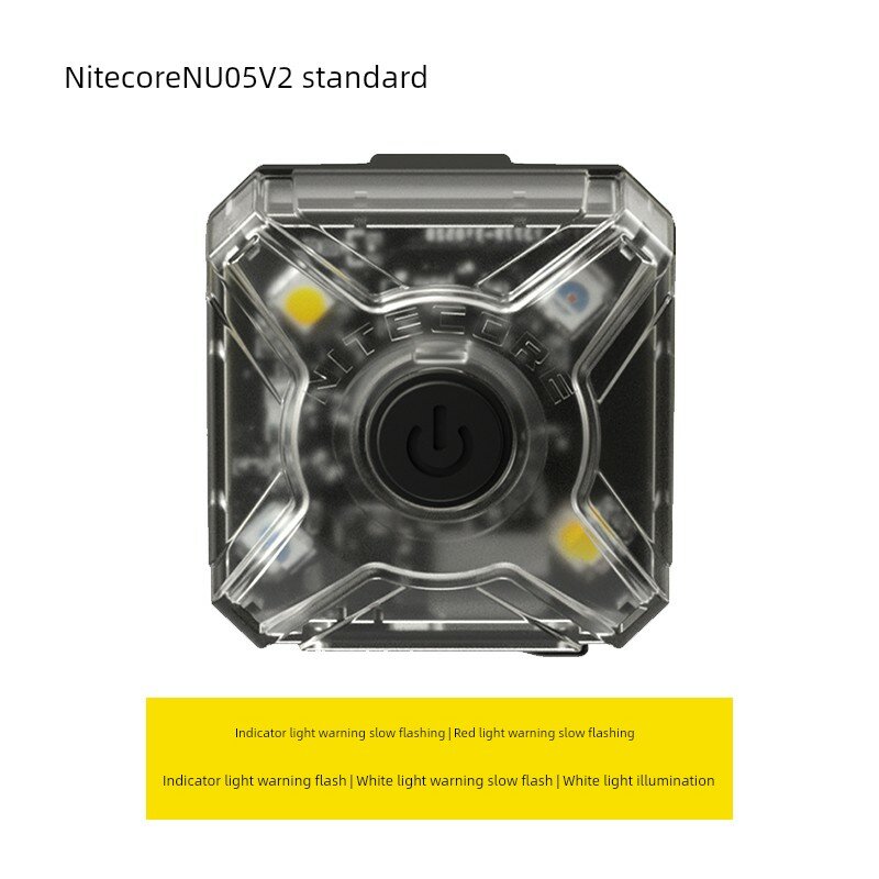 NITECORE NU05 V2 Сопутствующая лампа-компаньон с предупреждающим мигающим светом для ночного безопасного использования