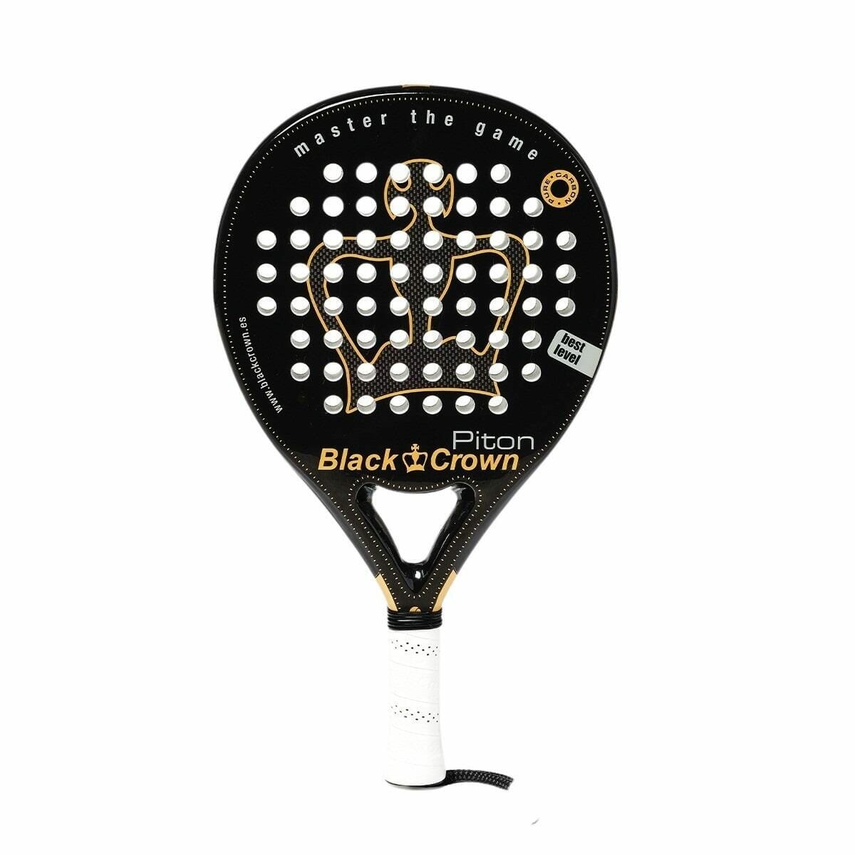 DECATHLON ракетка для падел тенниса Black Crown Piton, черный/золотой, менее 68.5 см, 341-360 г