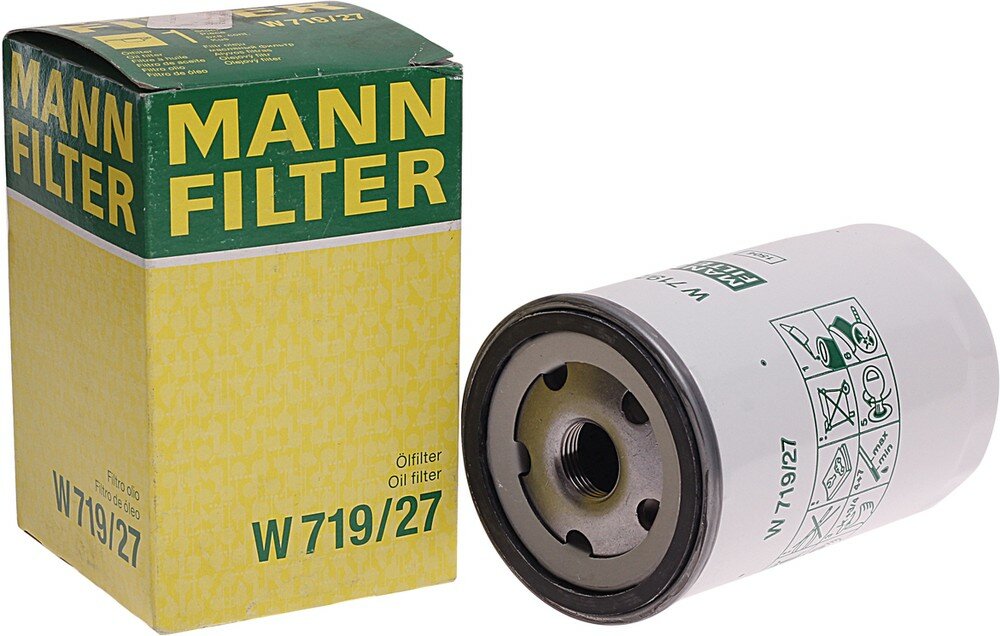 Фильтр масляный MANN W719/27 Ford Focus, Mondeo, Escort, Fiesta 1.3-2.0