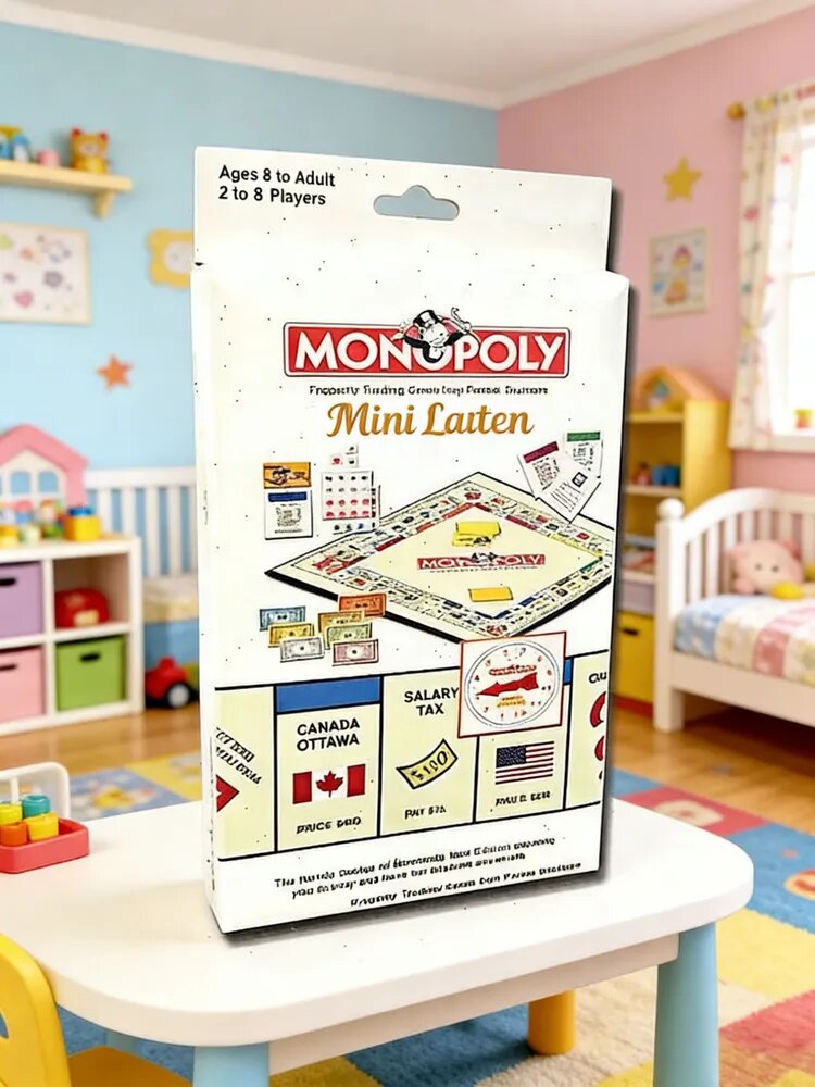 Monopoly Mini Настольная игра Монополия Мини-издание Классическая семейная вечеринка