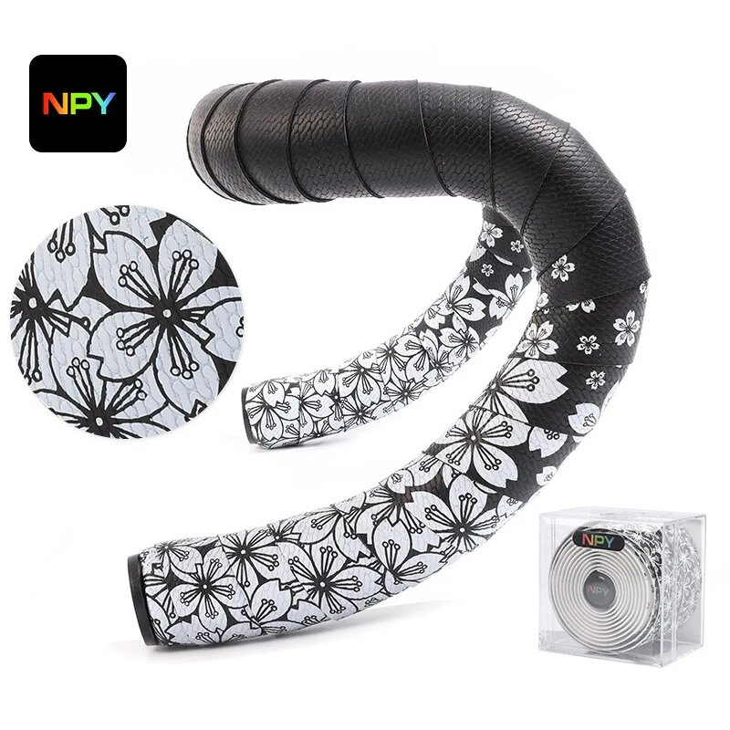 Лента для руля велосипеда NPY Сакура BLACK-WHITE