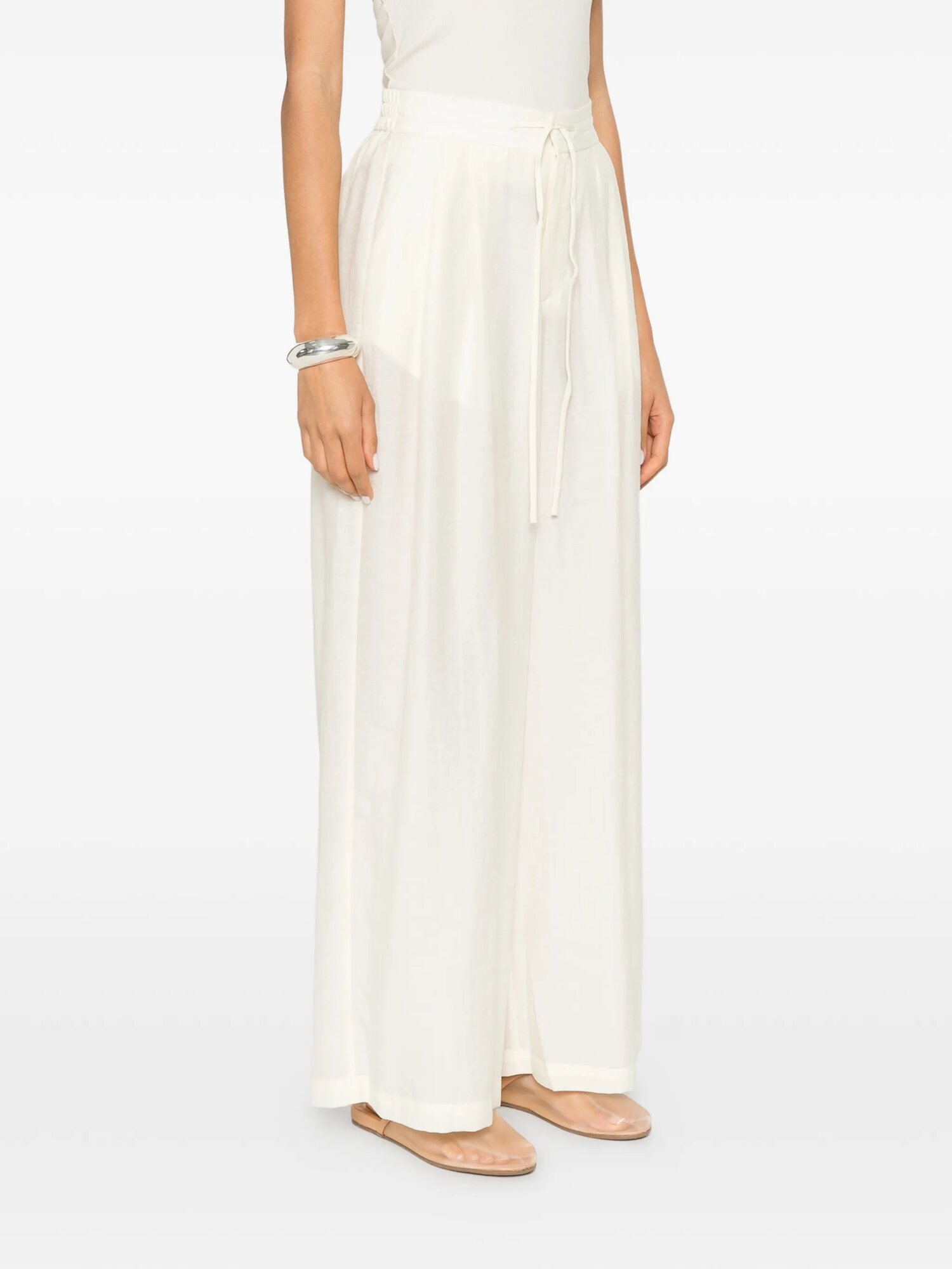 Брюки ELEH Drawstring wide-leg trousers, размер 40, разноцветный — фото 1