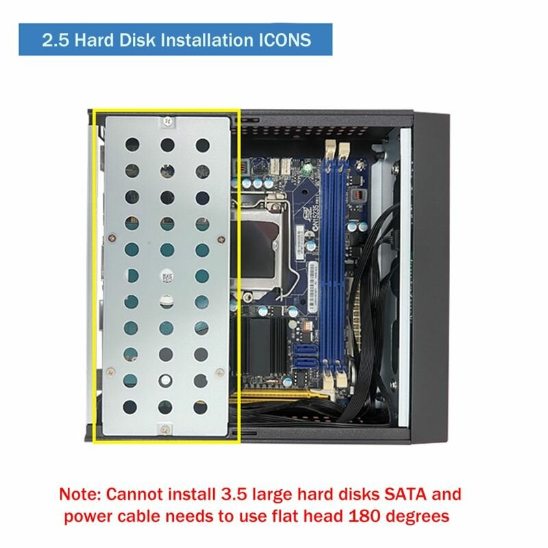 M09 HTPC Host Mini ITX Корпус для компьютера, блок питания постоянного тока, корпус для промышленного управления, корпус для домашнего настольного компьютера промышленный корпус медиацентр