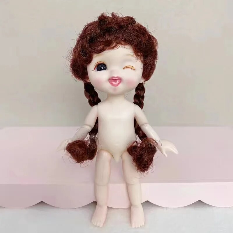 Кукла шарнирная 17 см, цвет 11, с 3D глазами