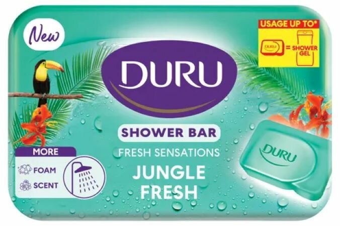 Мыло для душа DURU Fresh Sens Тропический лес, 150 г