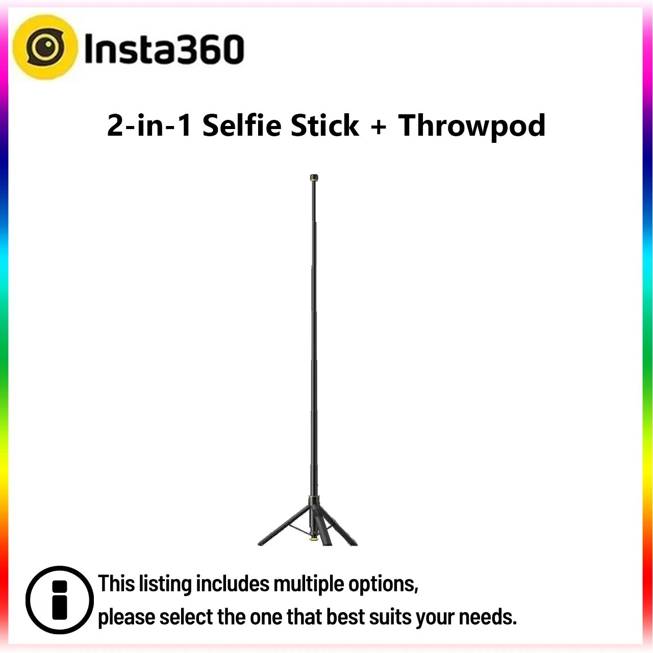 Insta360 Селфи-палка + Тренога, Kit 3, 114 см