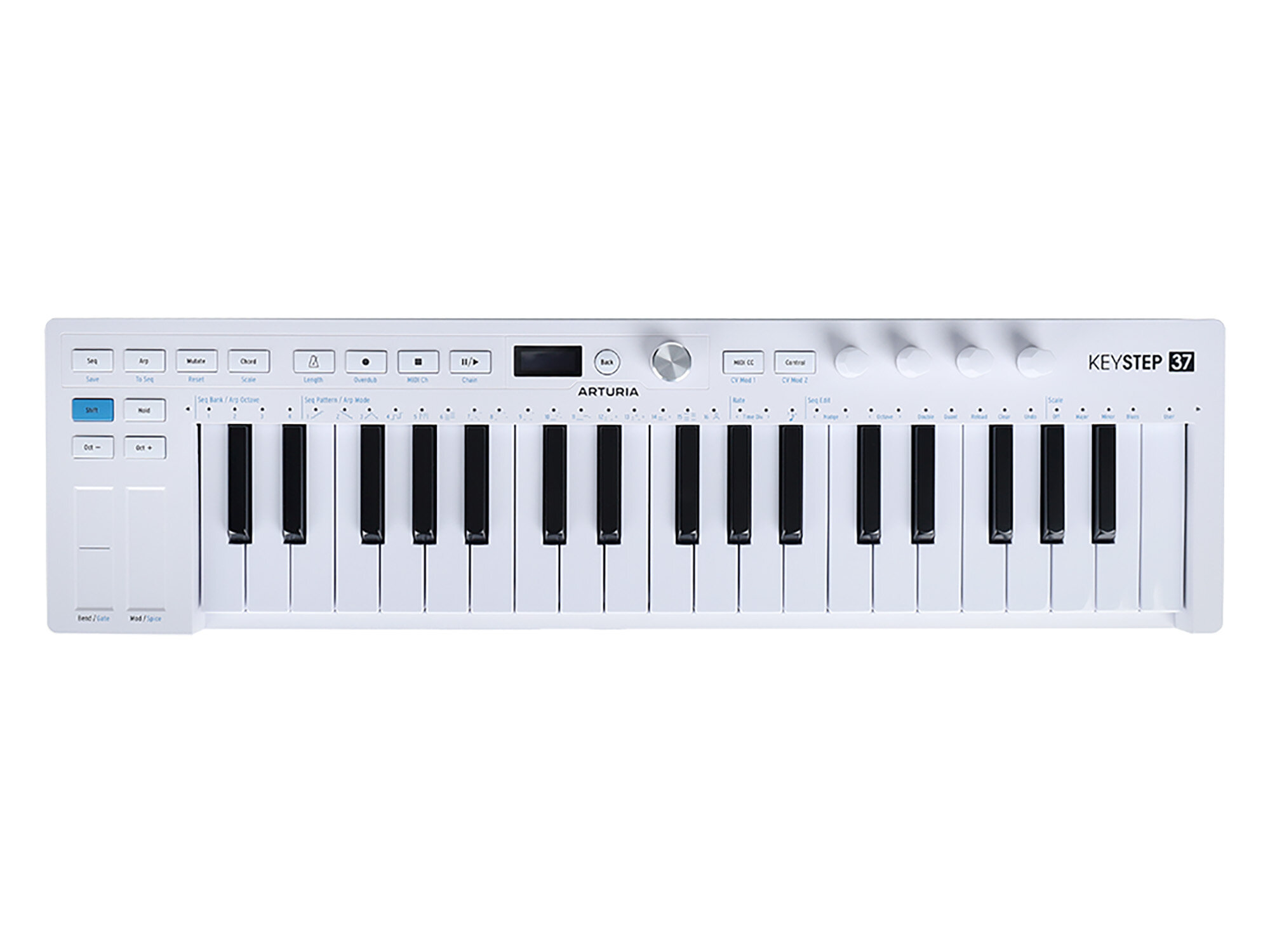 MIDI клавиатура Arturia KeyStep 37 MK2, 37 клавиш velocity и aftertouch, USB-C