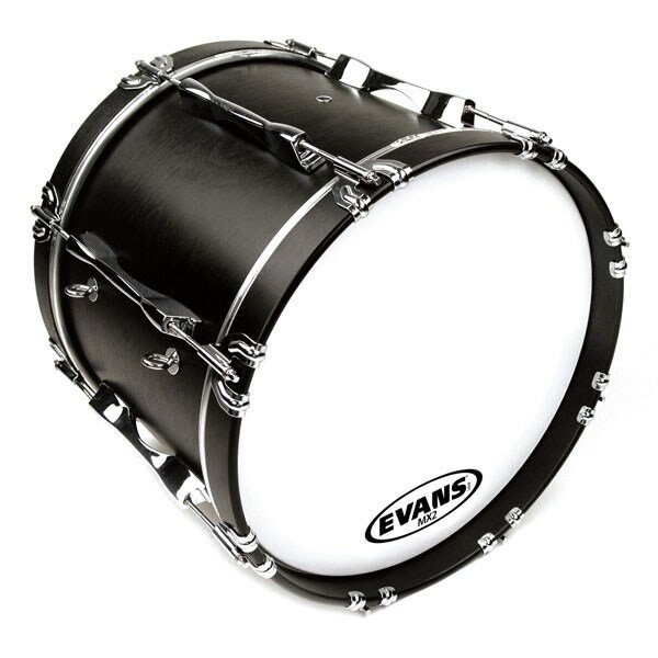 Evans BD22MX2W MX2 White Пластик для маршевого бас-барабана 22"