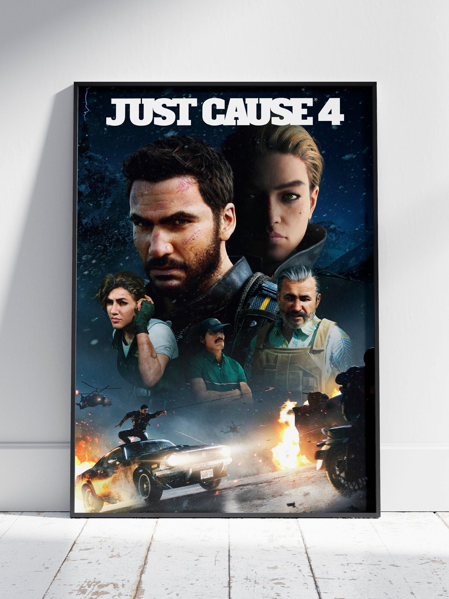Плакат на стену для интерьера Джаст Каус (Just Cause 4 - 1) - Постер по игре формата A3 (30x42 см)