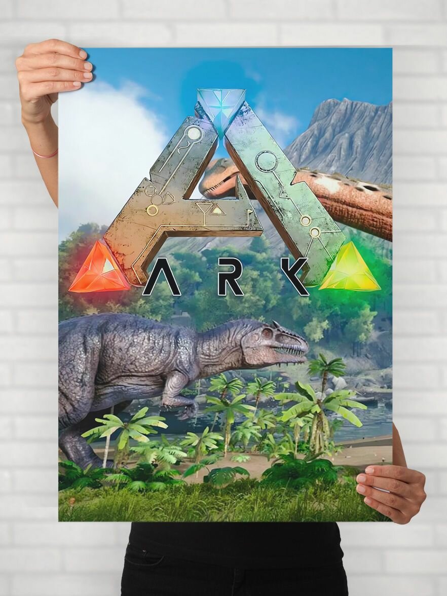 Плакат на стену для интерьера Арк Сурвайвал Эволв (ARK Survival Evolved 11) - Постер по игре формата A1 (61x84 см)