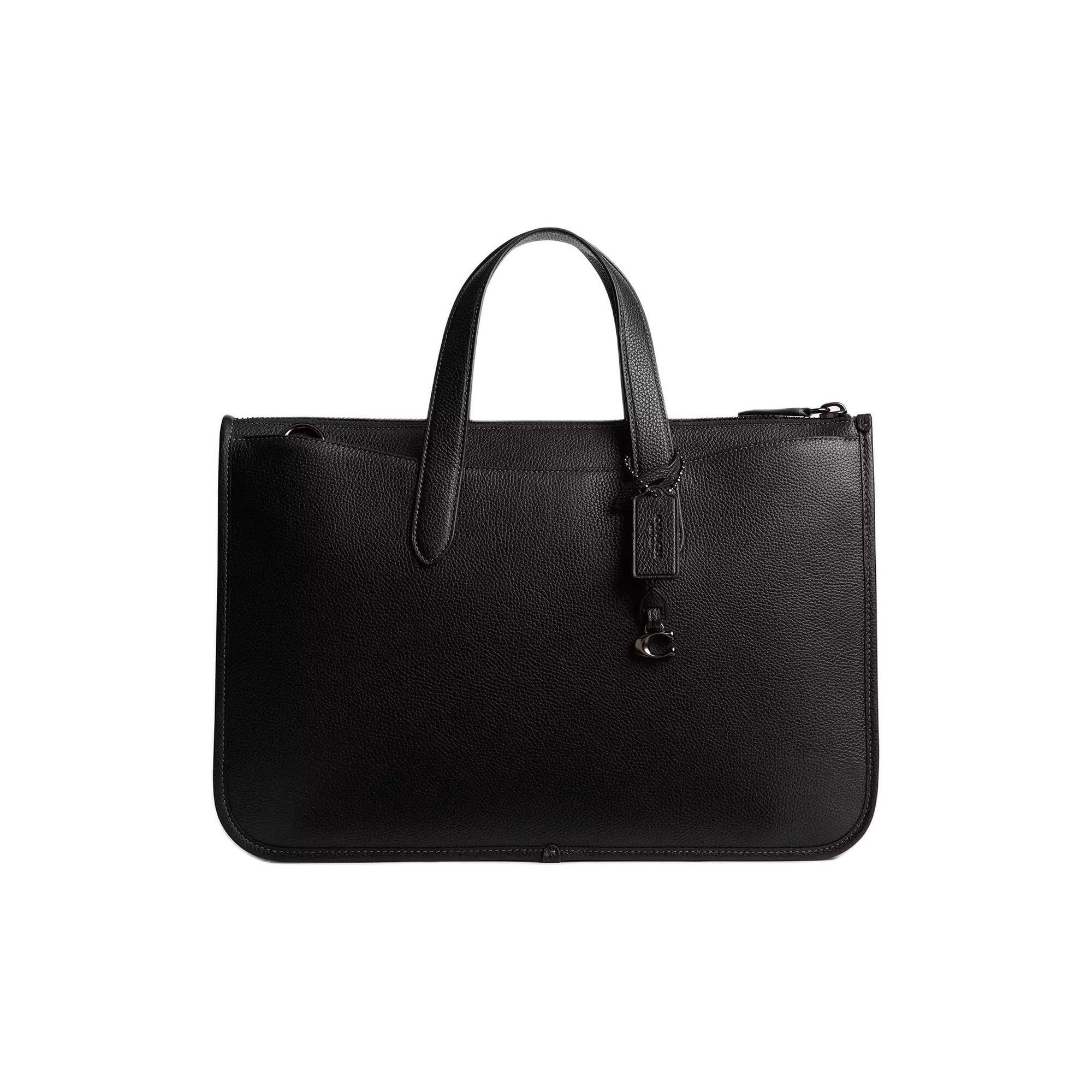Портфель Coach, фактура матовая, black — фото 1