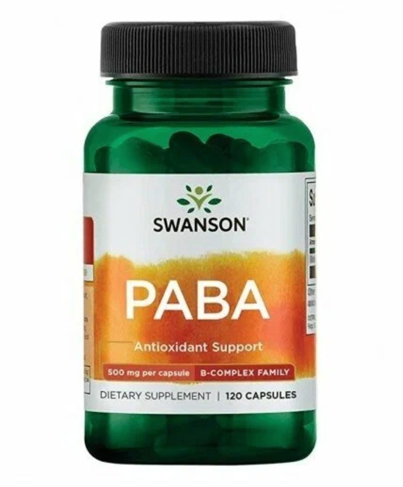 SWANSON PABA 500 мг 120 капсул , повышает тонус, укрепляет иммунитет