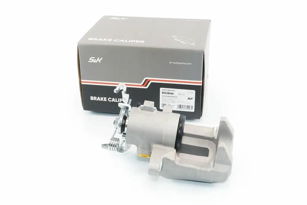Суппорт тормозной задний R S&K SKCI2026 Skoda Octavia II 2004->, Yeti 2009->, Vw Golf V 2004->, Golf VI 2008->, Jetta IV 2008->, Seat Leon, Altea, Toledo III 2004-> диск 10 мм, поршень 38 мм