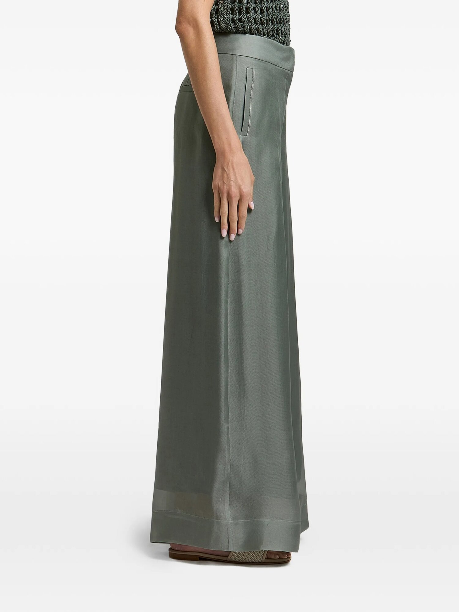 Брюки Wide-leg palazzo pants