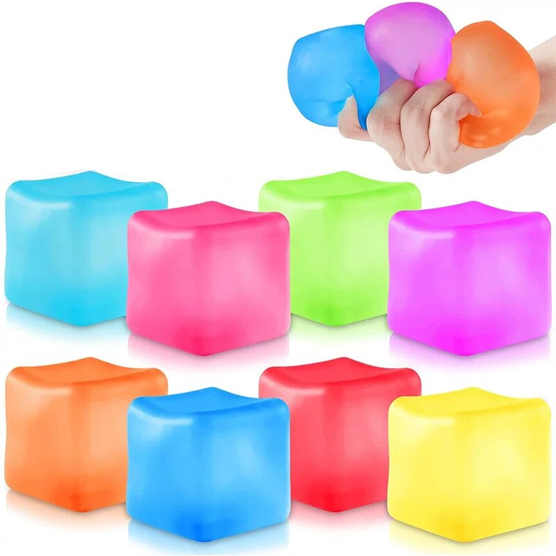 Музыкальный антистресс-мяч Needoh Sugar Squeezing с медленным восстановлением формы и эффектом льда [Большой размер]