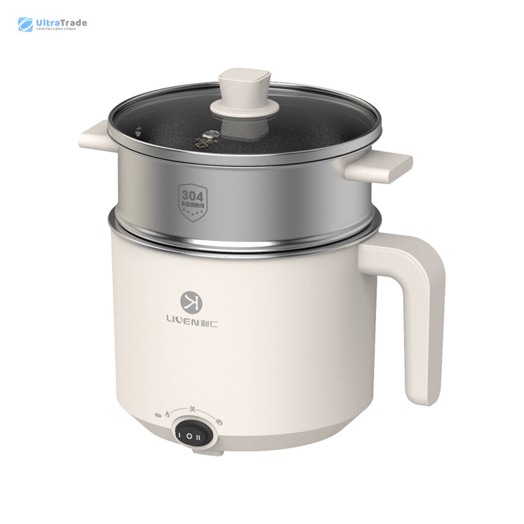 Многофункциональная электрическая кастрюля Xiaomi Liven Multifunctional Small Hot Pot Electric Cooker 1.8L (DHG-B151)