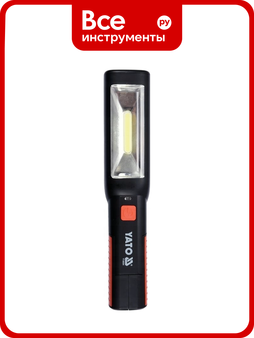 Аккумуляторная, YATO, лампа-переноска YATO 3Вт COB LED YT-08504, производительный, профессиональный