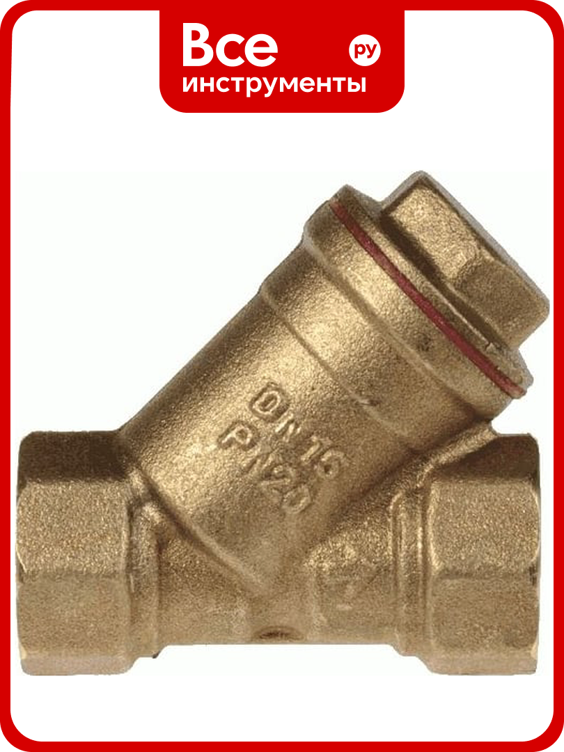 Косой, Terma, фильтр Terma латунь, 1.1/4" в/в 33880 33108, воды, отсеивания механических примесей