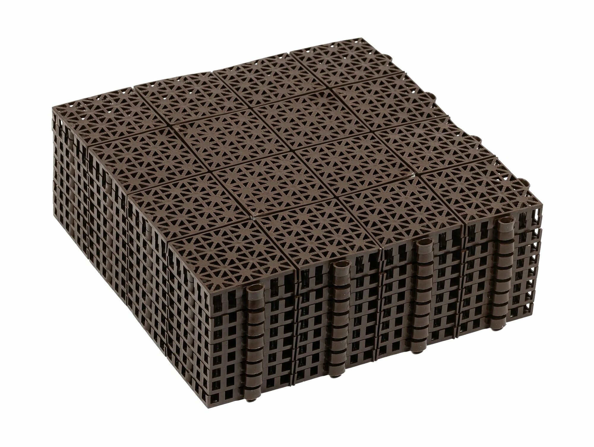 Покрытие модульное DAREL PLASTIC 0,81 м2, цвет шоколад