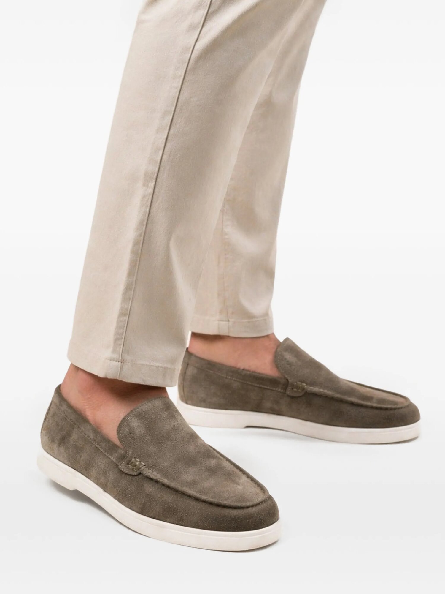 Лоферы poche PARIS Suede slip-on loafers, размер 42, green — фото 1