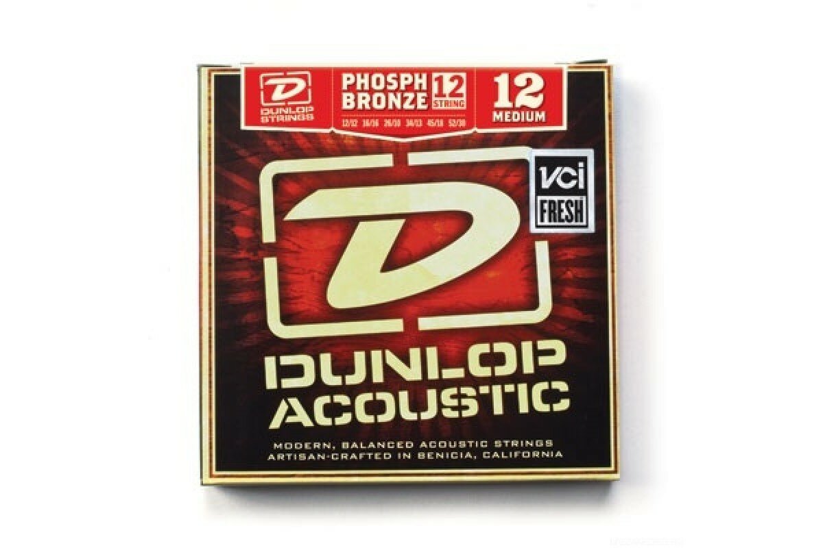 Dunlop DAP Phosphor Bronze Medium 12-String 12-52 — фото 1