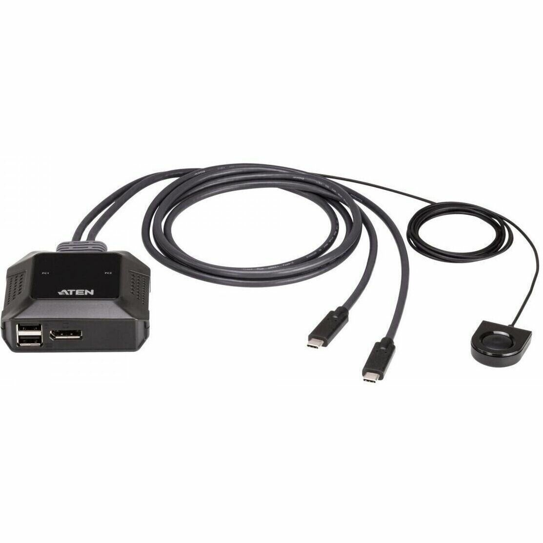 Aten US3312-AT KVM-переключатель 2-портовый USB-C 4K DisplayPort Cable