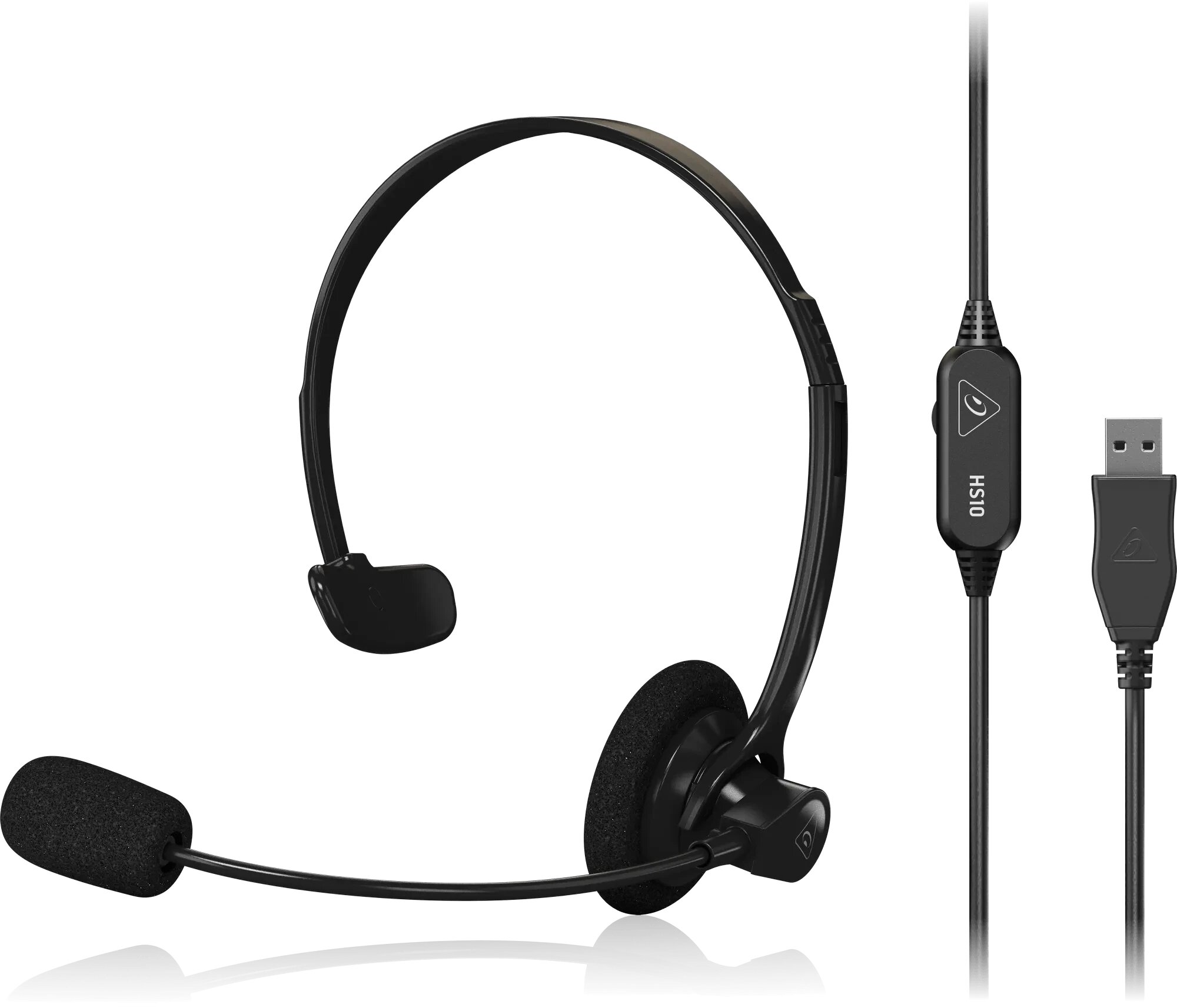 Наушники мультимедийные BEHRINGER HS10 - гарнитура с микрофоном для интернет-телефонии и конференций (USB Type A)