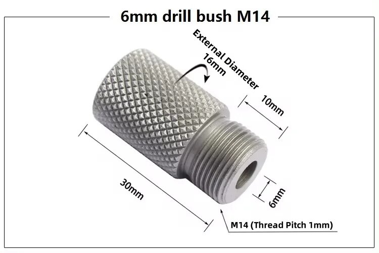 Wnew Колонковое буровое долото для дерева 4-15 мм 6mm M14