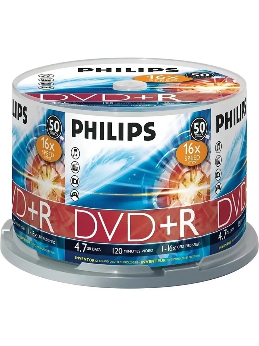 Набор надежных DVD+R для записи