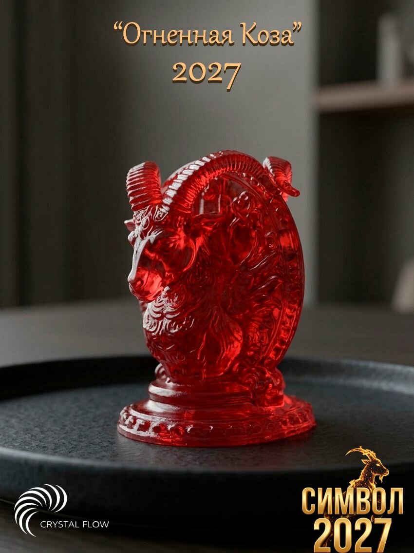 Мини Статуэтка "Двойная огненная коза" символ 2027