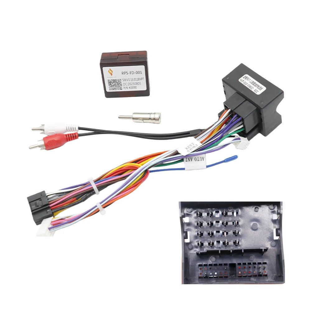 Для FORD Mondeo 2007-2010 S-MAX 2001-2008 DVD автомагнитола Canbus Box RP5-FD-001 с Cable Canbus