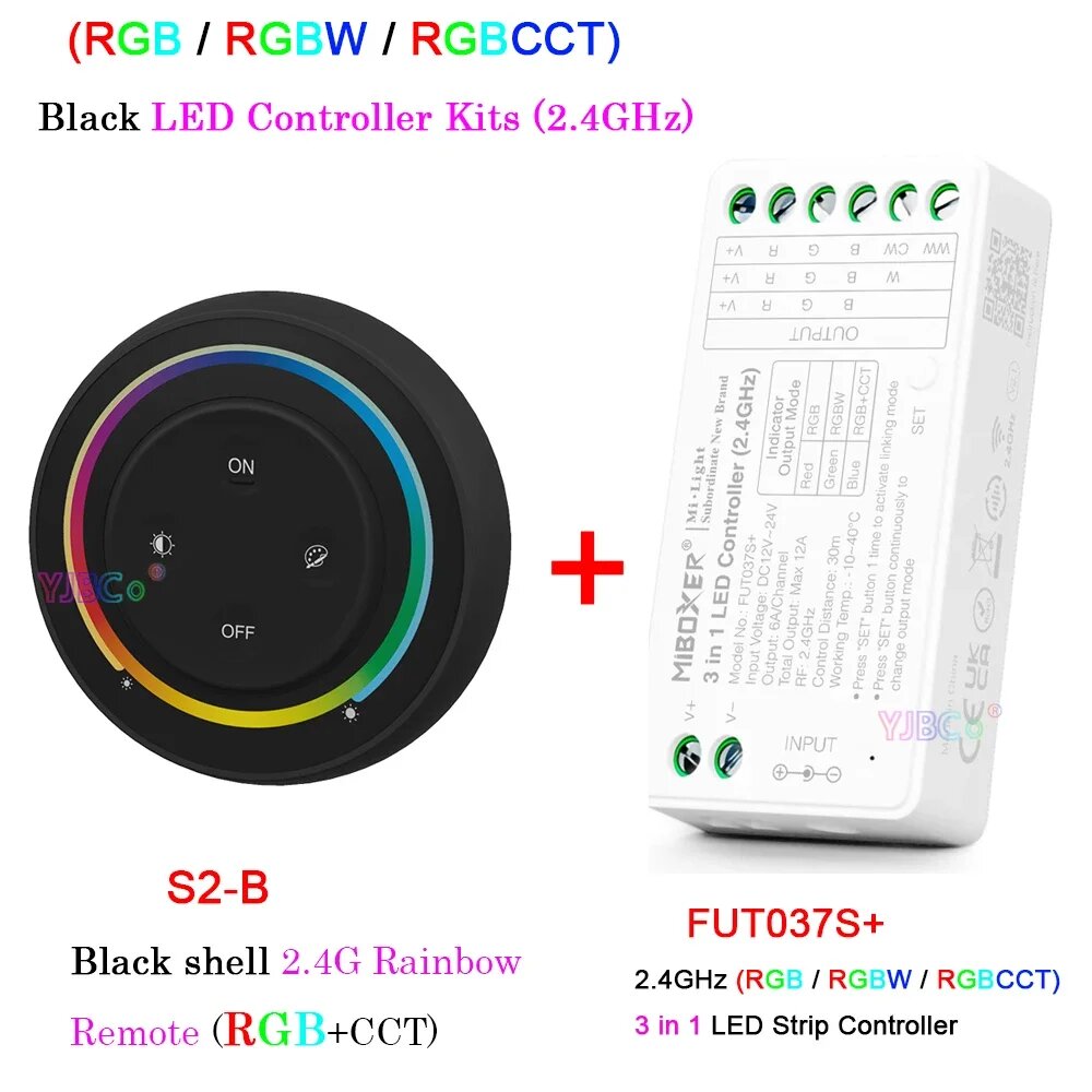 Miboxer RGB+CCT пульт дистанционного управления S1 3 in 1 Kit Black