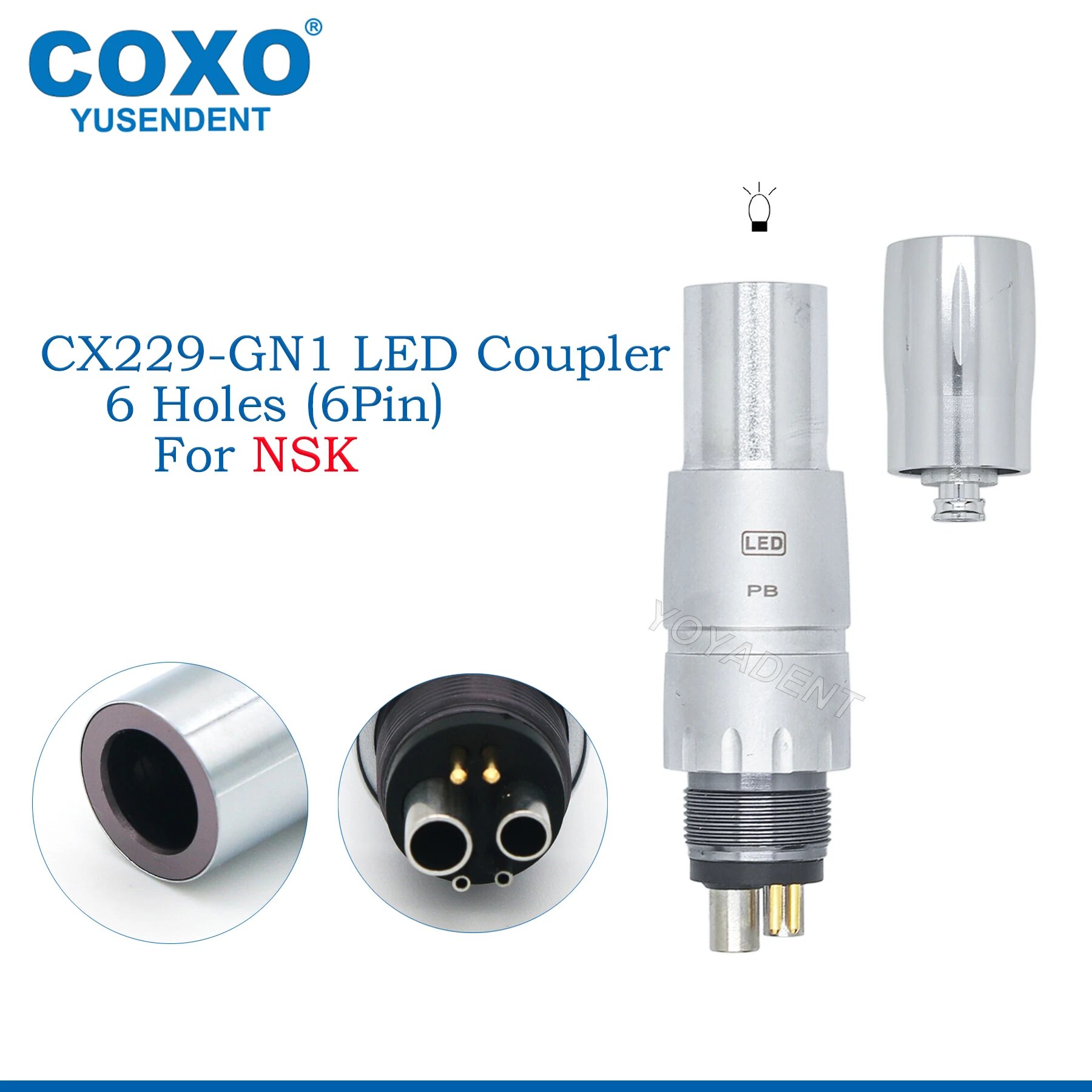 COXO Турбинная стоматологическая ручка CX207 CX229-GN1