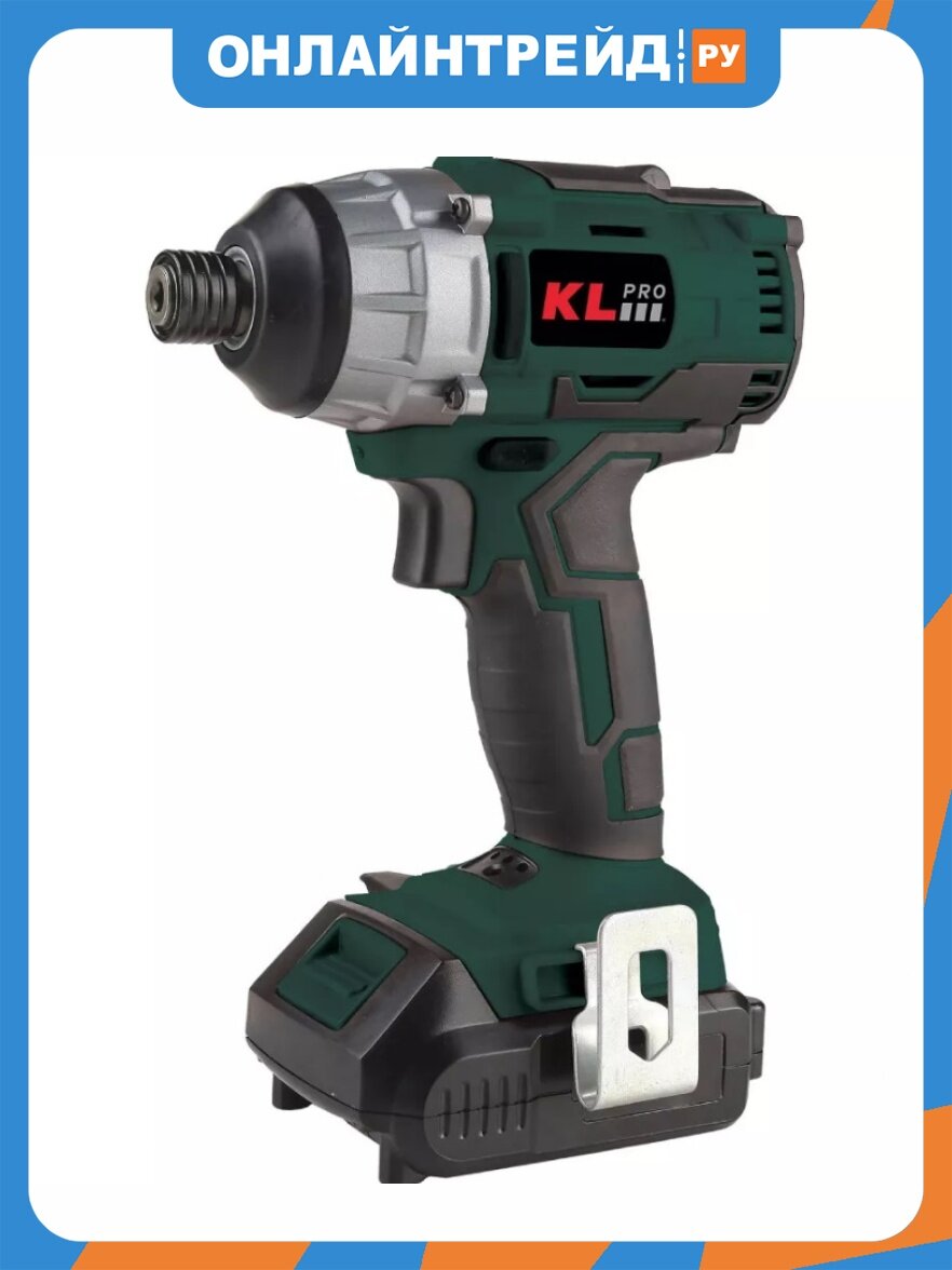 Шуруповерт аккумуляторный ударный бесщеточный Klpro (18 В / 2,0 Ач) KLDV18B-20 12045