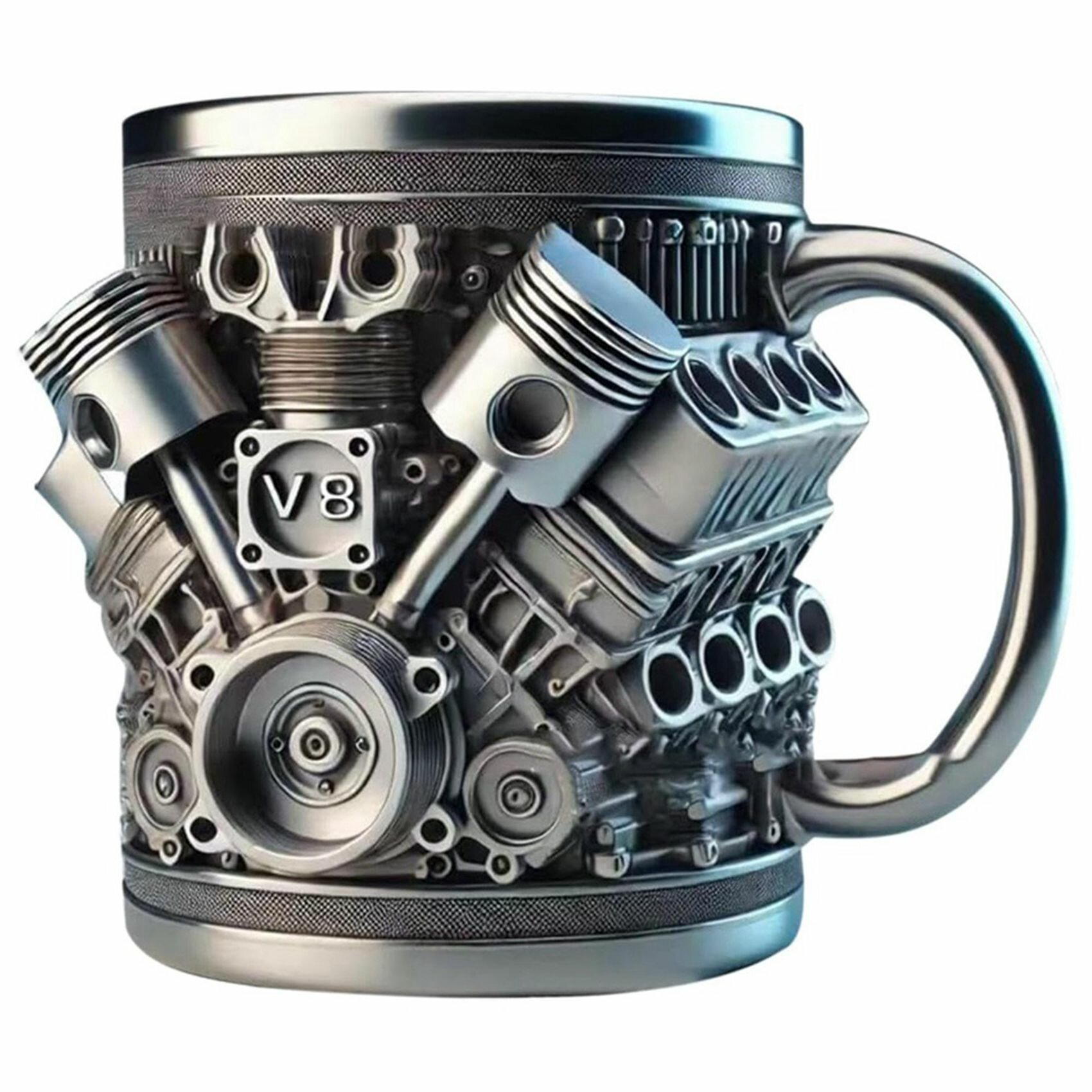 Кофейная Кружка Из Нержавеющей Стали С Двигателями V8, Подарок Автолюбителям