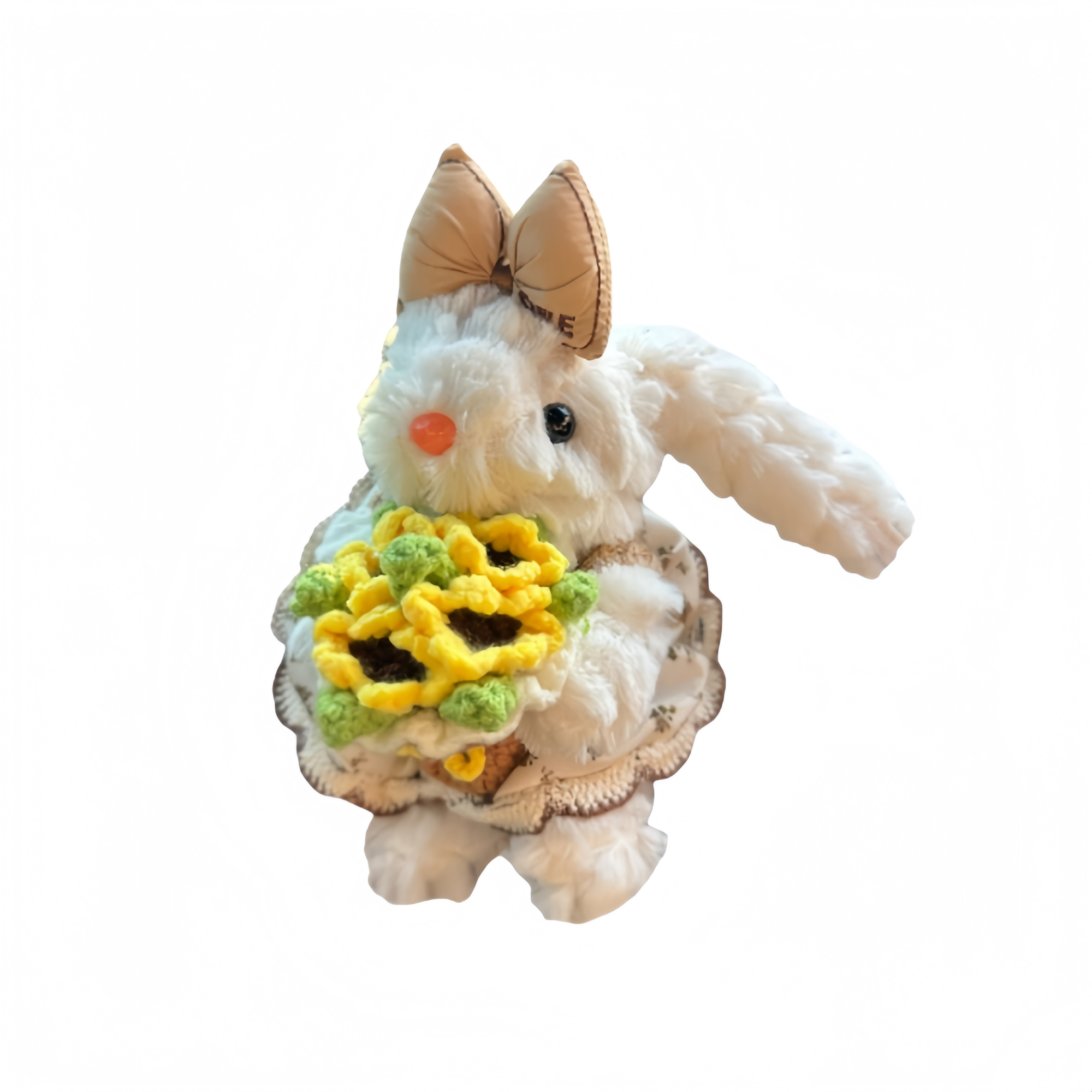 Успокаивающая игрушка унисекс LALABABY Зайка "Dopamine Dressing", Sunflower Bouquet, 15 см