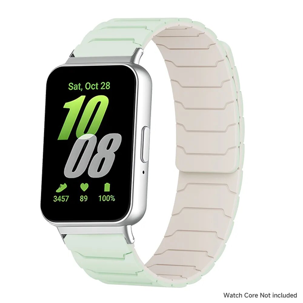 Силиконовый ремешок, совместимый с Samsung Galaxy Watch Fit3, с прочной магнитной застежкой и застежкой-петлей в стиле бронежилета