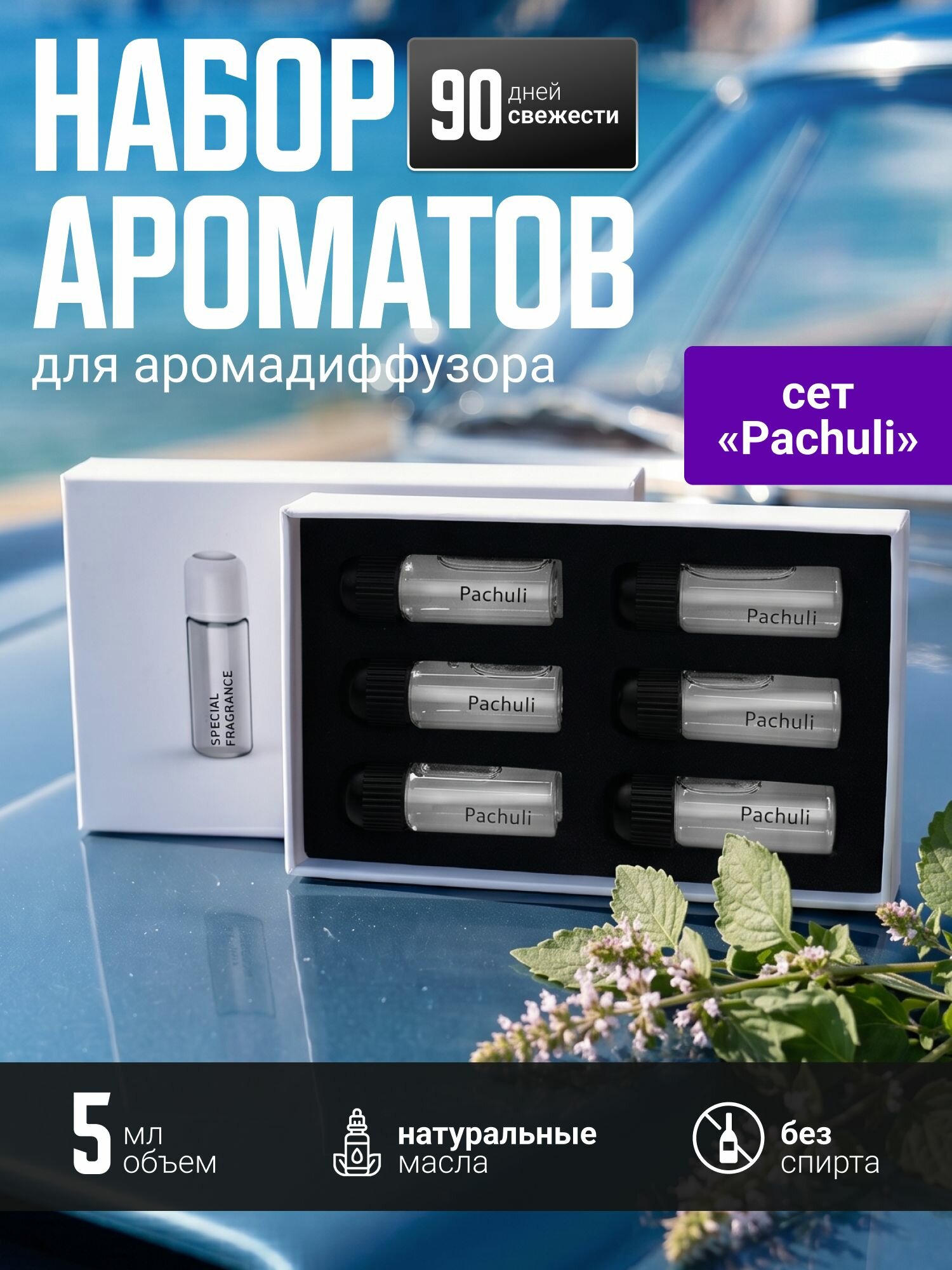 Сменный набор ароматов для автоматического ароматизатора в автомобиль