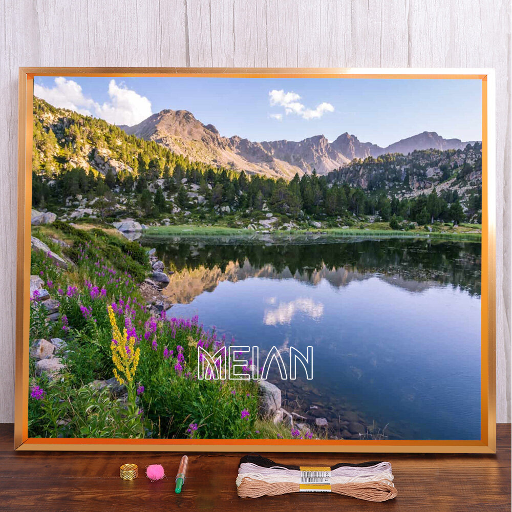 MEIAN Набор для вышивания,30x40CM,11CT,40 цветов