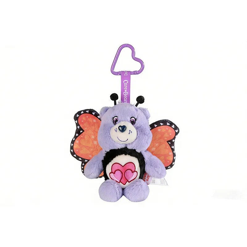 Брелок Care Bears Медвежонок для сна 15 см Фиолетовый, Purple Peace Bear