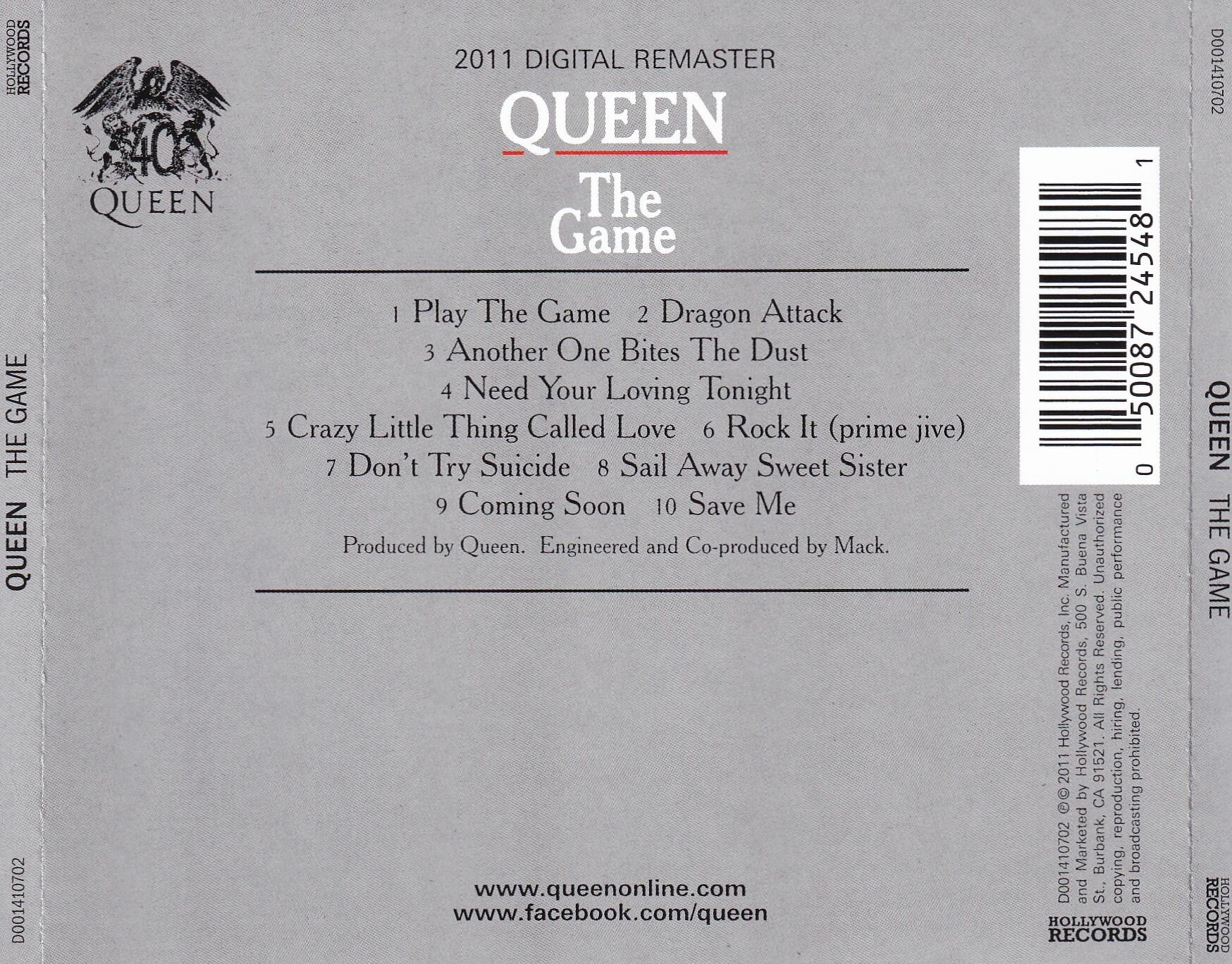 Queen - The Game, 2011, 12-page, CD-Аудио — фото 1