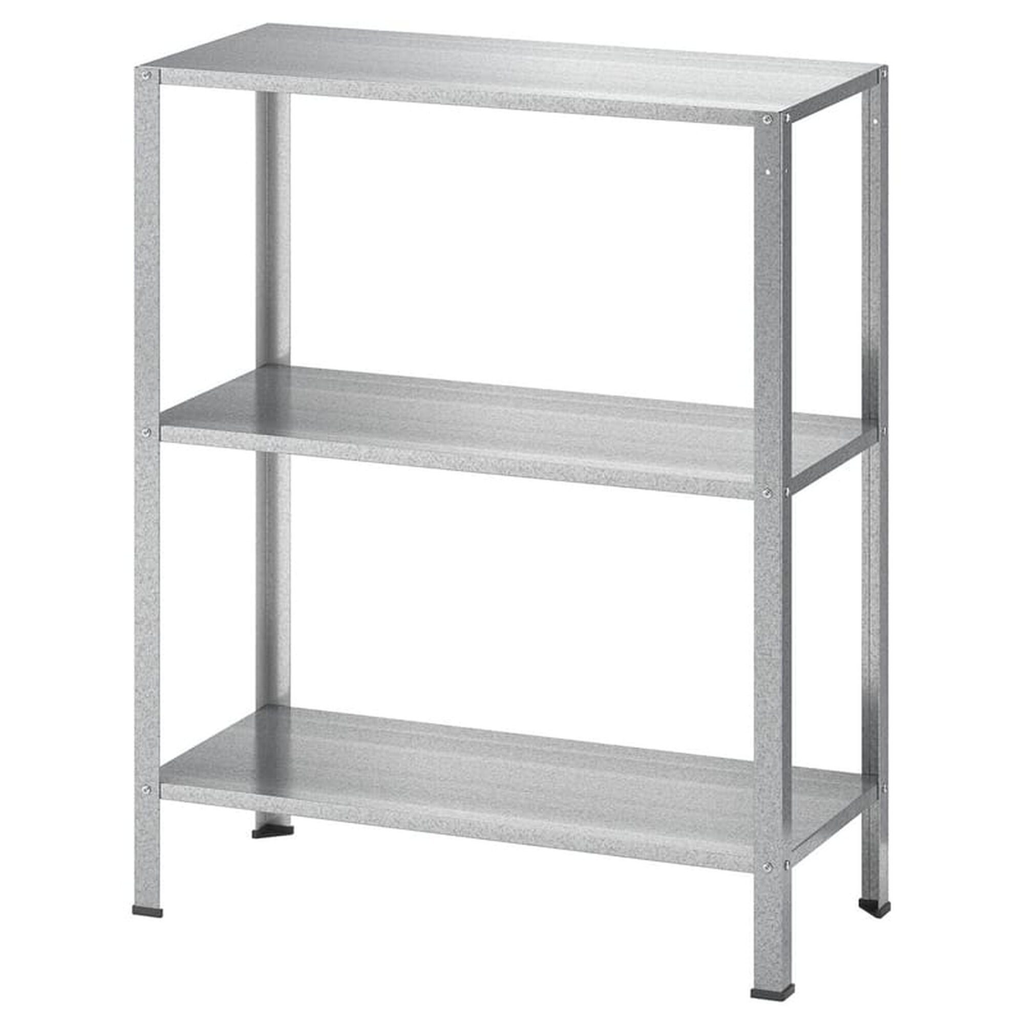 Полка IKEA HYLLIS, для ванной, настенная, серебристая, 60х27х74 см