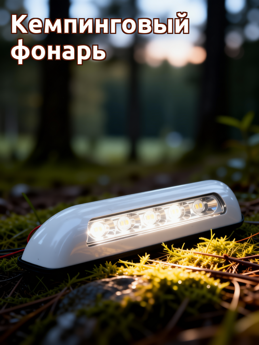 Водонепронимаемое Светодиодное Освещение Для Автодома И Прицепов Белый Цвет 20.50X4.00X4.00Cm