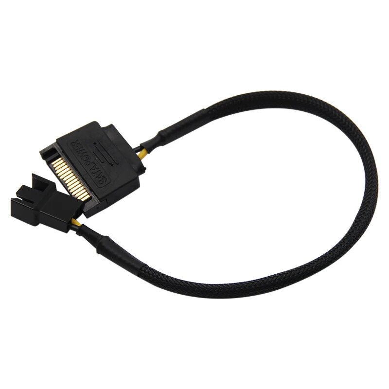 Кабель-адаптер SATA 15Pin на 3Pin/4Pin WYMECT Turn 1 ports
