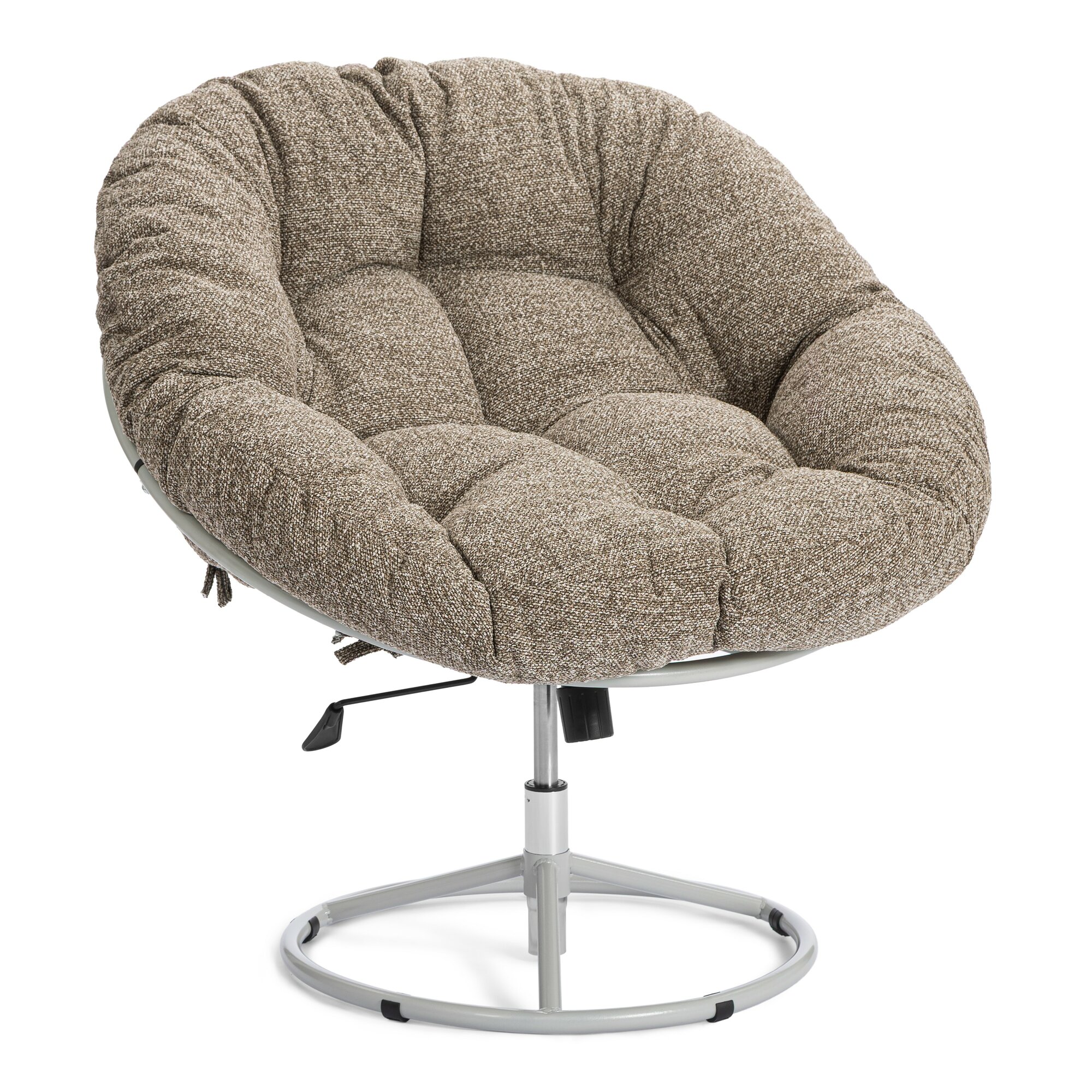 Кресло TetChair Клауд Хоум / Cloude Home, металл, капучино, букле, коричневый